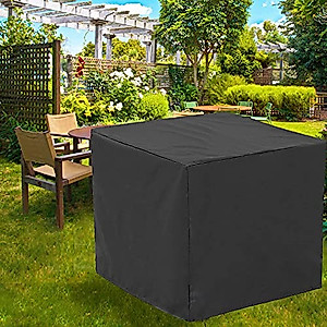 Skyour Patio Table Furniture Set Covers Square/ Rectangular Waterproof Outdoor Indoor Dustproof Garden Table Chair Sofa Furniture Set Cover Protector (98x98x35in)