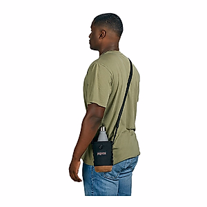 JanSport Kitsack Water Bottle Holder Carrier with Sling Strap - Black