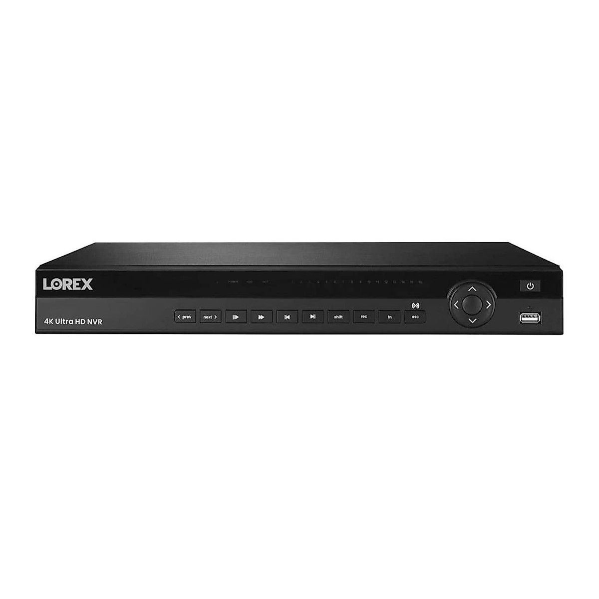 Lorex N882A63B Series 16 Channel 4K HD 3TB IP Ultra HD Security System Network Video Recorder (NVR) with Lorex Cloud Connectivity, Real Time 30FPS, Audio Recording, Multiple Recording Modes, Black