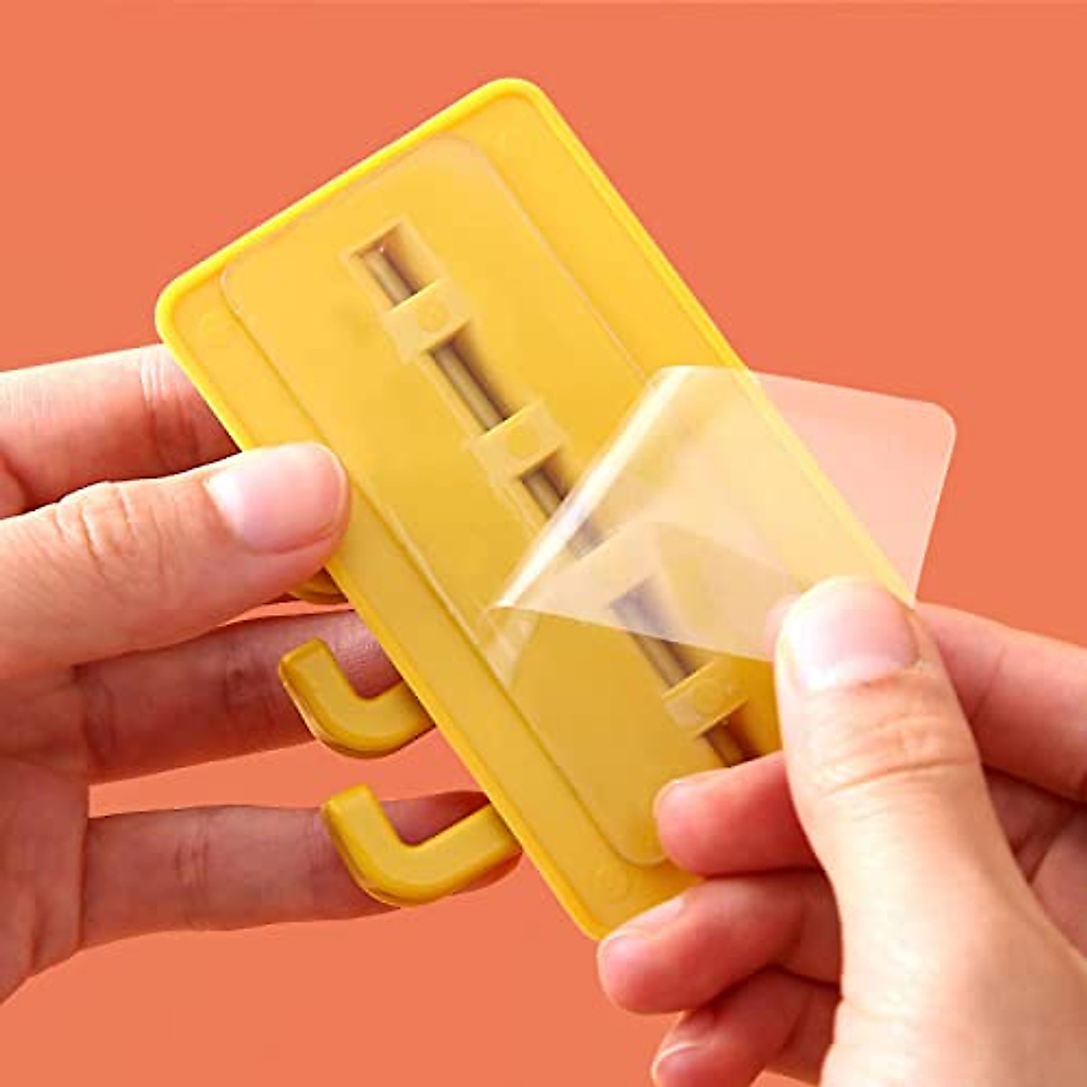 NA Creative Organ Hook Kitchen Wall-Mounted Nail-Free Hanger Behind The Door Bathroom no Traces on The Walls Plastic Bathroom Adhesive Hook