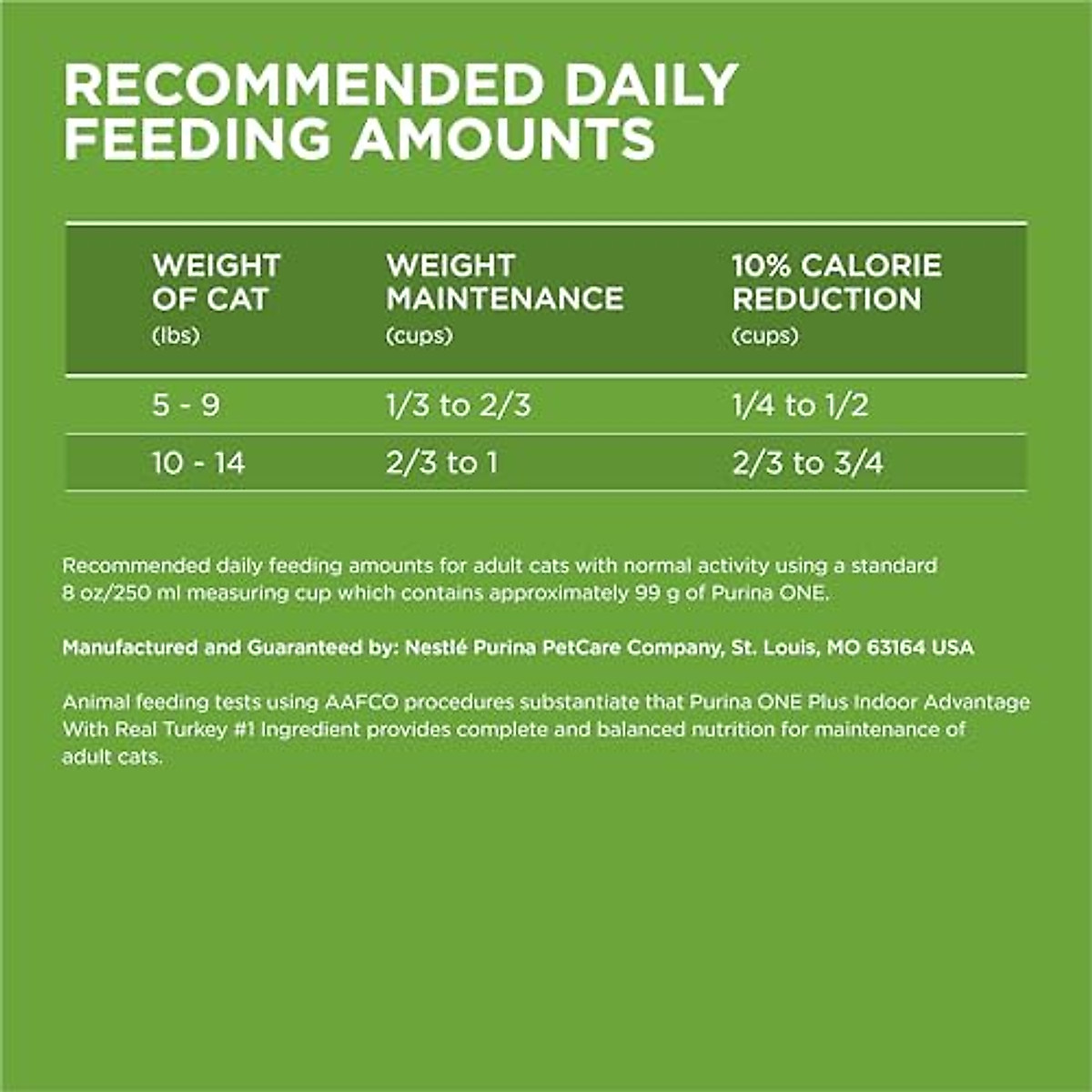 Purina ONE Natural, Low Fat, Weight Control, Indoor Dry Cat Food, +Plus Indoor Advantage - 22 lb. Bag