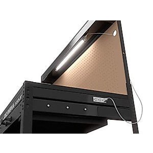 Olympia Tools Multipurpose Workbench with Light, 87-883-917 , Black