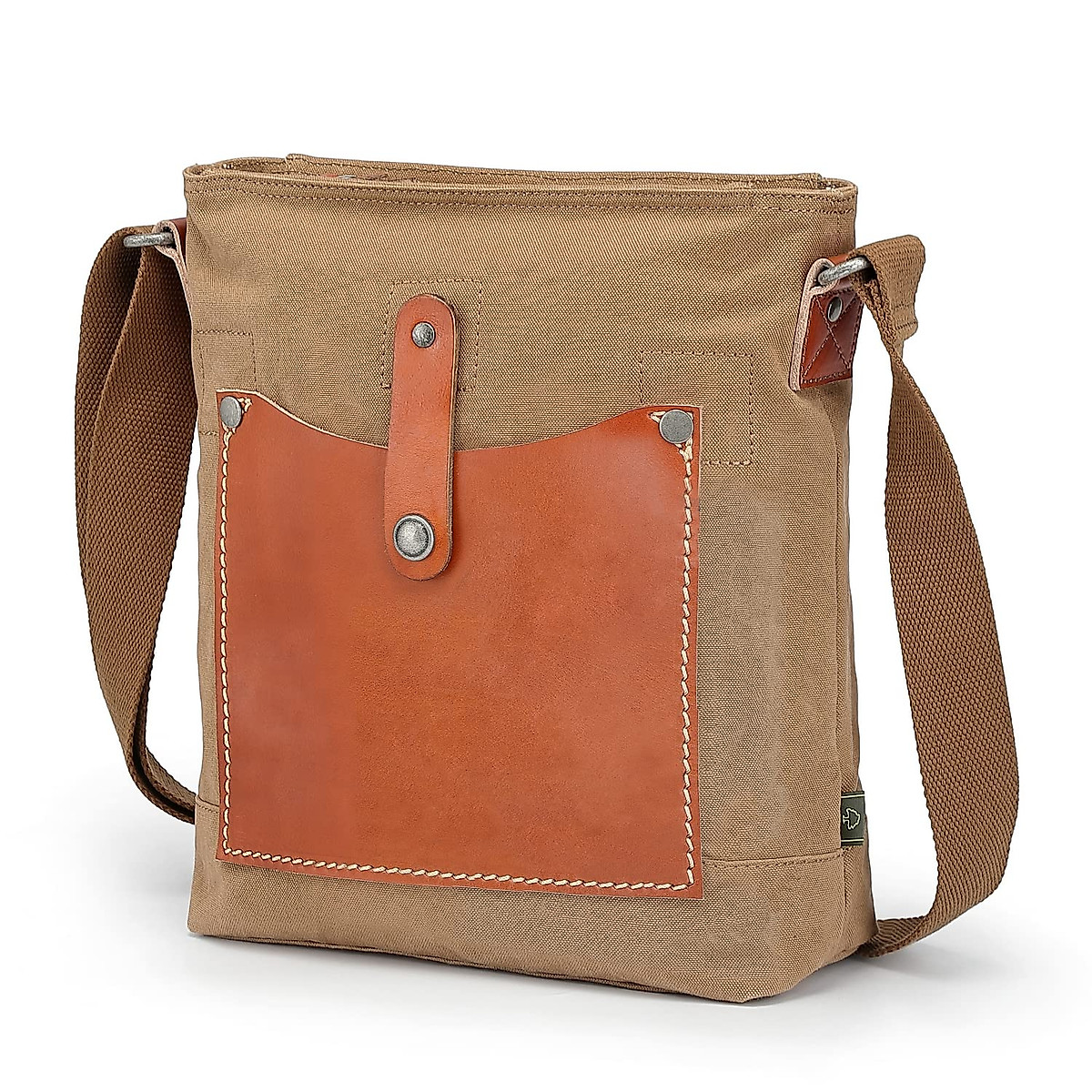 TSD Brand Super Horse Canvas Crossbody Bag