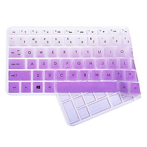 Keyboard Cover Skin Compatible 15.6 inch HP Pavilion x360 15-BR075NR / HP Pavilion 15-BS 15-BW 15-CC 15-CB 15-CD/HP Envy x360 15M-BP 15M-BQ,17.3 HP Envy 17M 17-BS Keyboard Covers (Omber Pink Purple)