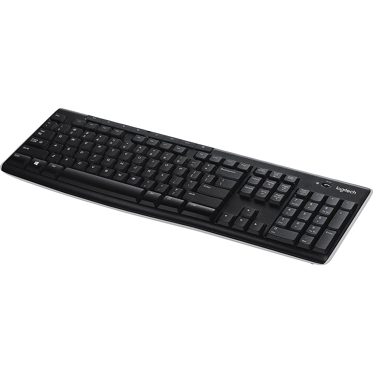 Logitech 920003051 K270 Wireless Keyboard, USB Unifying Receiver, Black