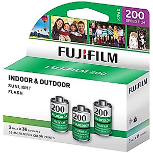 Fujifilm 600018966 Fujicolor 200 Color Negative Film, 3 Pack