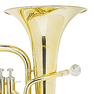 Mendini by Cecilio B Flat Baritone Horn with Stainless Steel Pistons (Beginner)