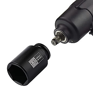 Mayouko 7PCS 1/2 Inch Drive Deep Impact Socket Set, 1-3/8" - 1-3/4", Spindle Axle Nut Sockets, SAE, Deep, 6-Point, CR-MO