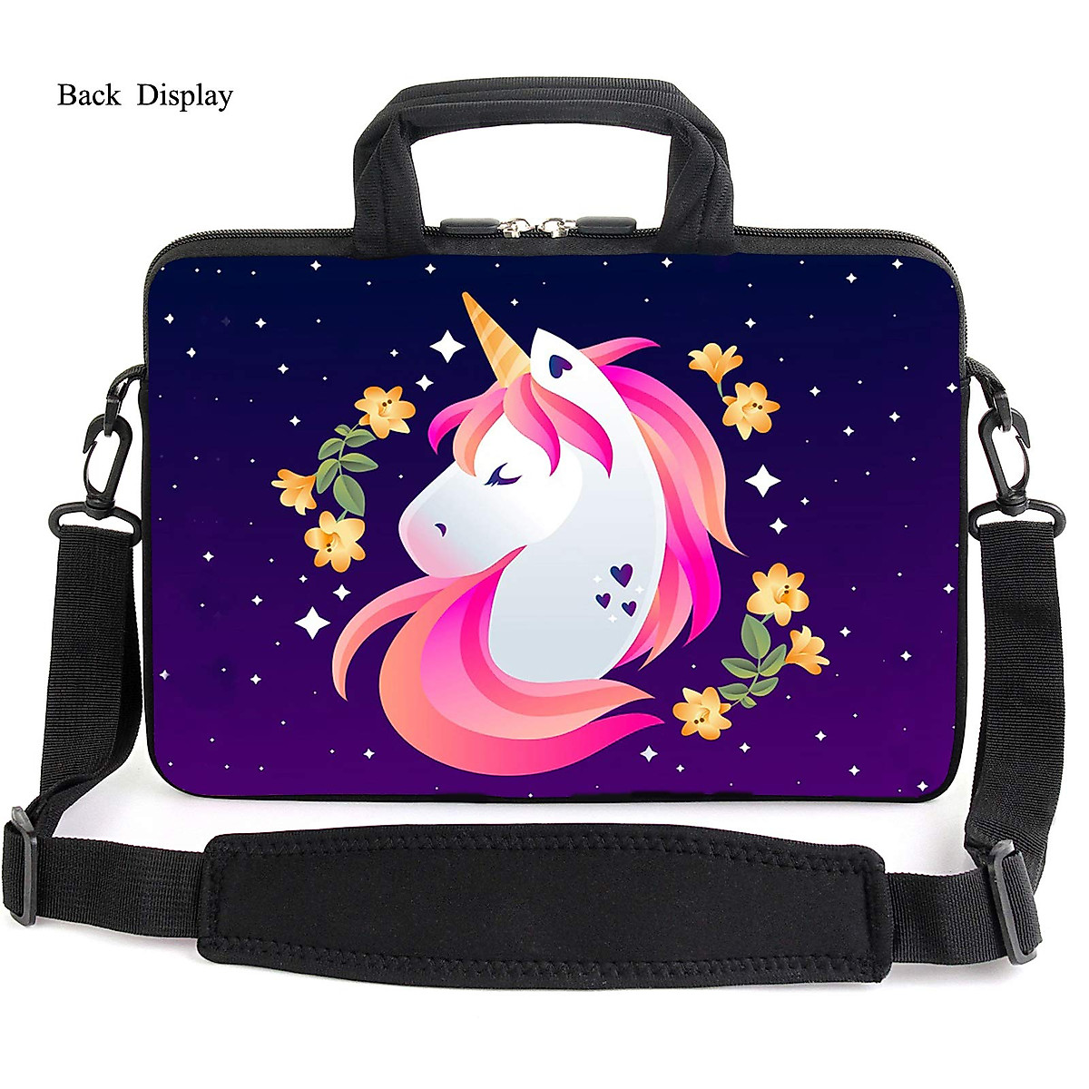 AMARY 14" 15" 15.4" 15.6" laptop sleeve chromebook case adjustable shoulder strap with handle accessory pocket for men women (15" JDB-3)