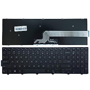 Laptop Replacement Keyboard Fit Dell Latitude 3550 3560 3570 US Layout White Word