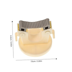 HOLIDYOYO 2pcs Mop Rack Bathroom Broom Mop Hook Bathroom Storage Rack Mop Holder Kitchen Hanging Hook Holder Wall Mounted Shelves for Storage Tableware Hook Utensil Adhesive Holder White