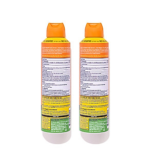 Bullfrog Mosquito Coast Sunscreen SPF50 + Insect Repellant 5.5oz Continuous Spray, 2pk
