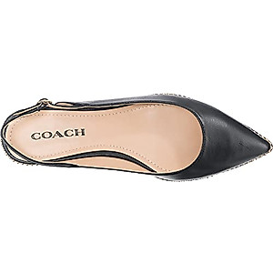 COACH VAE Skimmer Black Smooth Leather 7.5 B (M)
