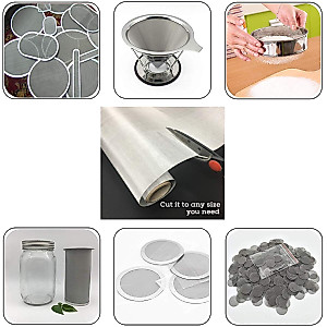 304 Stainless Steel Woven Wire 80 Mesh 0.18mm Hole - About 11.8 X 39.4 inch Roll(30cm X100cm)- Filter Screen Sheet Filtration Cloth Fine Wire Mesh