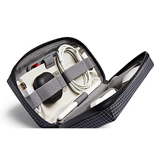 Bellroy Tech Kit, tech accessories zip pouch (power bank, phone charger, cables, earbuds) - ArcadeGray