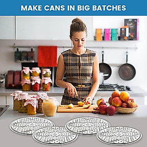 aoulela 4Pack Pressure Canner Rack, Stainless Steel Canning Rack for Pressure Cooker, 11 Inch Canning Rack for Water Bath Canner, Canning Supplies, Compatible with Presto, All American and More