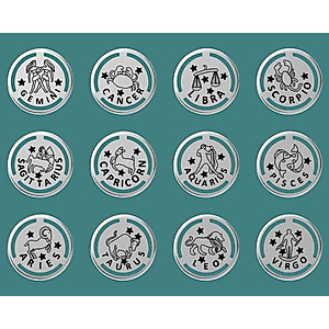 Zodiac Signs Birthday Symbols 925 Sterling Silver Charm Bead For Pandora & Similar Charm Bracelets or Necklaces (Virgo)