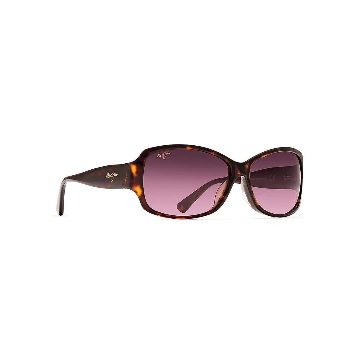 Maui Jim Women's Nalani Polarized Fashion Sunglasses, Dark Tortoise/Maui Rose®, Medium