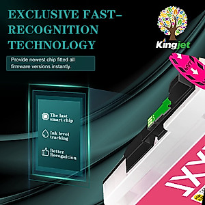 Kingjet Compatible Ink Cartridge Replacement for Brother LC 3037 XXL LC3039 (BK/C/M/Y) use for MFC-J5845DW MFC-J5945DW MFC-J6545DW MFC-J6945DW Inkjet Printers for Brother LC 3037XXL LC3037