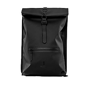 Rains Roll Top Rucksack Black One Size