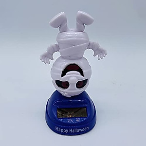 Car Dashboard Decoration Solar Shaking Head Dancing Doll Mini Bobbleheads Plastic Bobble Head Figures Ornaments Car Interior Decoration Office Home Tabletop Decor Bobble Head Toy Gift