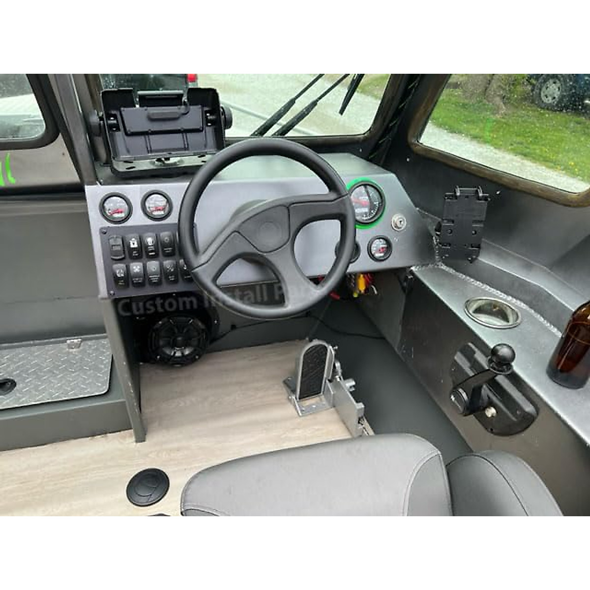 Custom Install Parts Pair of 6.5" Install Universal Angled Speaker Enclosures Boxes Pods Surface Mount