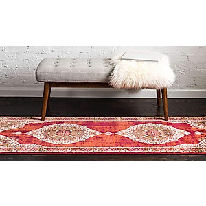 Unique Loom Baracoa Collection Area Rug - Regla (2' 2" x 6' 1" Runner, Red/ Green)