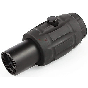 Vector Optics Rubber Armored 3X Magnifier Holographic Red Dot Sight Scope Flip to Side QD Weaver Mount Color Black
