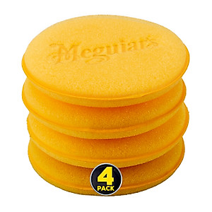Meguiar's W0004 Supreme Shine 4" Foam Applicator Pads - 4 Pack