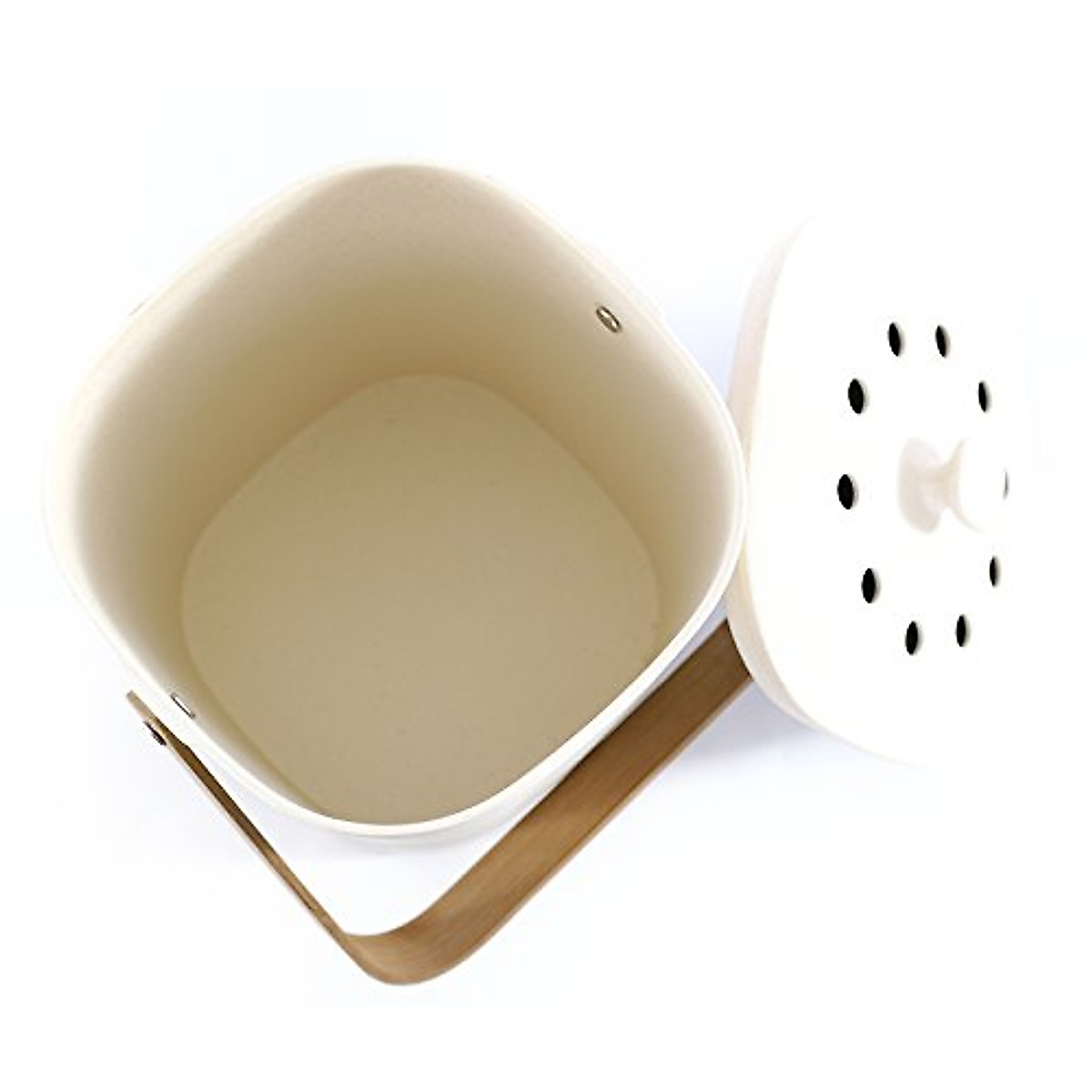 Bamboozle Food Compost Bin, Indoor Food Composter for Kitchen (Natural)