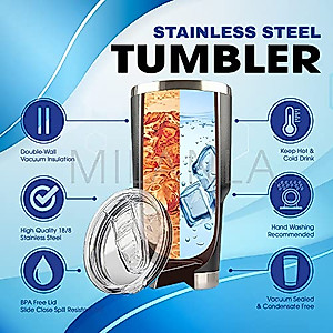 Personalized Mechanic Tools Box Tumbler, Wrench Gifts for Dad Grandpa Husband Uncle on Fathers Day Valentine Anniversary Christmas - Insulated Stainless Steel Mechanic Coffee Travel Mug with Lid 20Oz