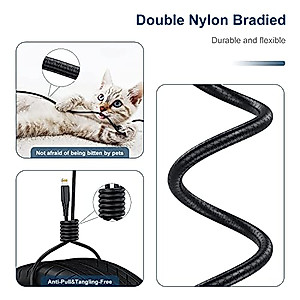 iPhone Charger Cable 10 ft (2Pack), [Apple MFi Certified] Extra Long 10 Foot Lightning Cable, 10 feet iPhone Charger Fast Charging Cord for iPhone 13 12 11 Pro Max XR XS X 8 7 6 Plus SE iPad-Black