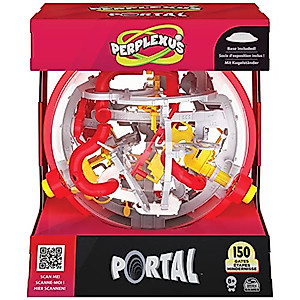 SPIN MASTER GAMES Perplexus Portal, 3D Puzzle Ball Maze Fidget Toys Kids Games Travel Games Puzzle Games Fidget Ball with 150 Obstacles, for Adults and Kids Ages 8 and up