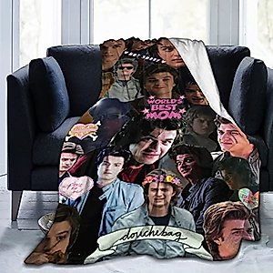 Ultra-Soft Flannel Fleece Blanket Lightweight All Season Throw Blankets Warm Cozy Air Conditioning Blanket for Living Room Sofa Bed 60"X50"
