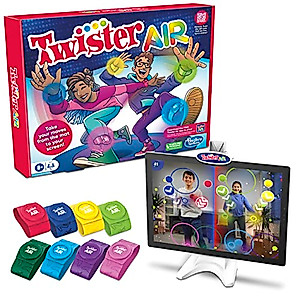 Hasbro Gaming Twister Air Game | AR App Play Game with Wrist and Ankle Bands | Links to Smart Devices | Active Party Games for Kids and Adults | Ages 8+ | for 1+ Players | F8158