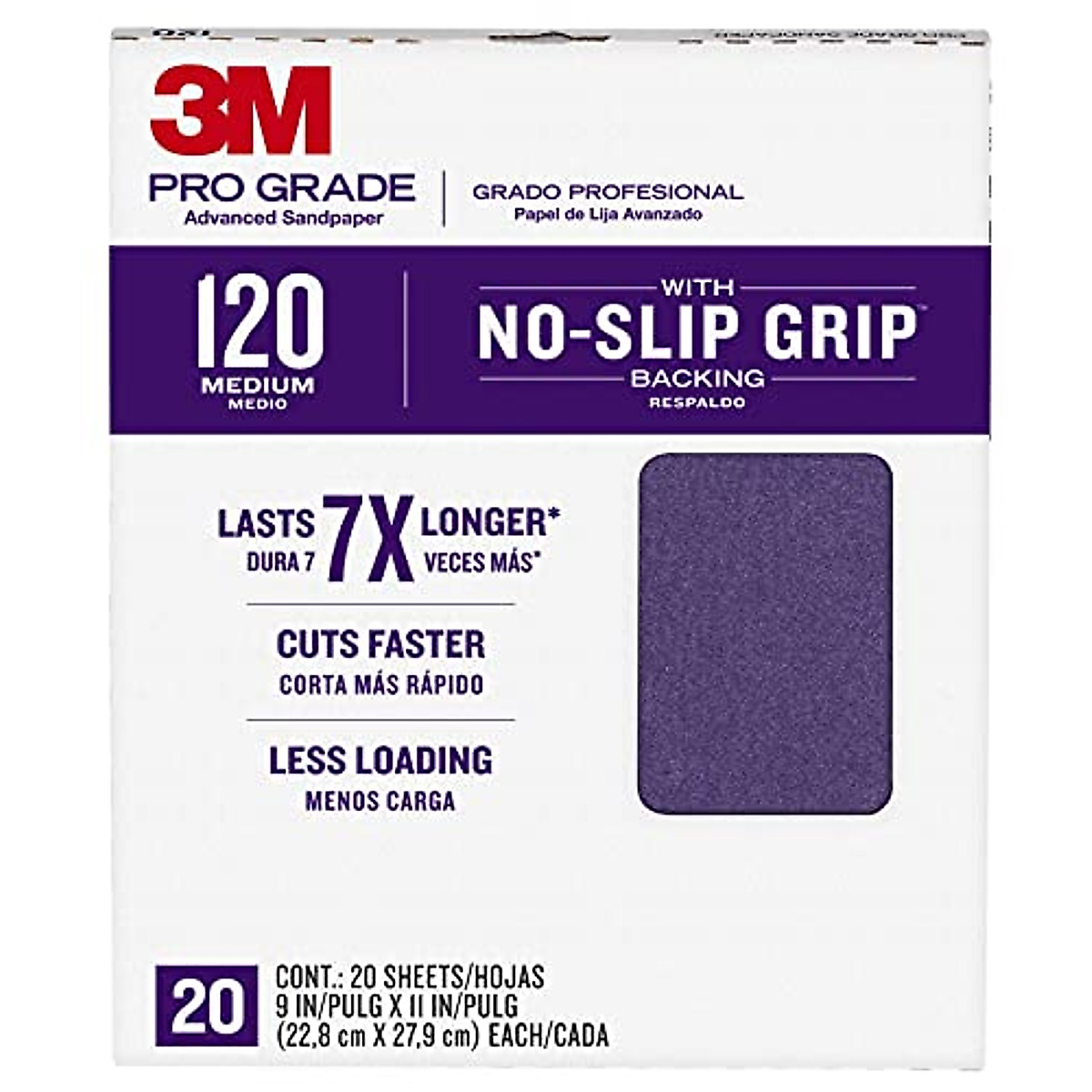3M 26120CP-P-G 9" X 11" 120 Grit Professional Grade Sandpaper