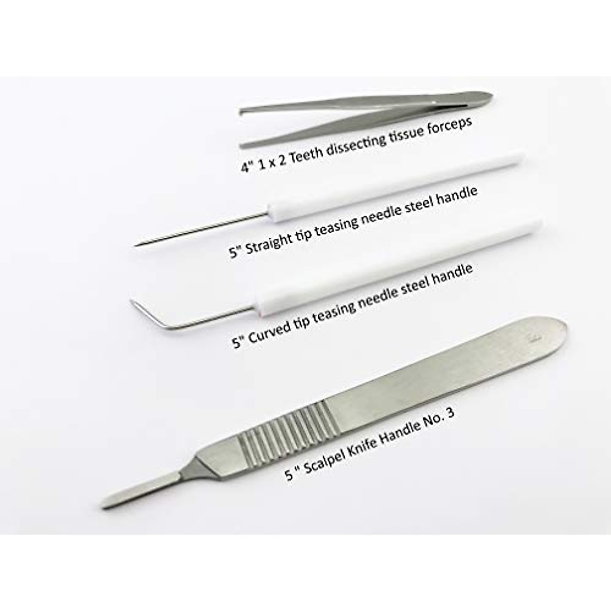 Dissection Kit - 20 Pieces for Anatomy Biology Lab Experiment with Scalpel Blades, Two Pairs Large Gloves, and Organizer Storage Case