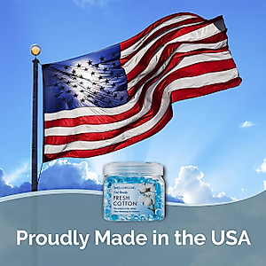 SMELLS BEGONE Odor Eliminator Gel Beads - 12 oz, Pack of 2 - Eliminates Odor in Bathrooms, Cars, Boats, RVs & Pet Areas - Air Freshener - Made with Essential Oils - Fresh Cotton Scent