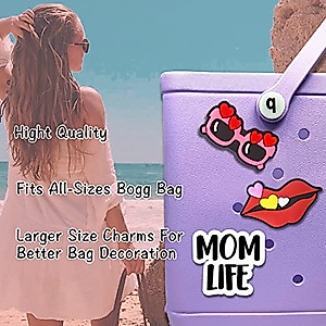 SHIYIXING MOMLIFE Charms for Bogg Bag, Bogg Bag Charms Accessories,Decorative Charm for Beach Tote Bag Rubber Beach Bag
