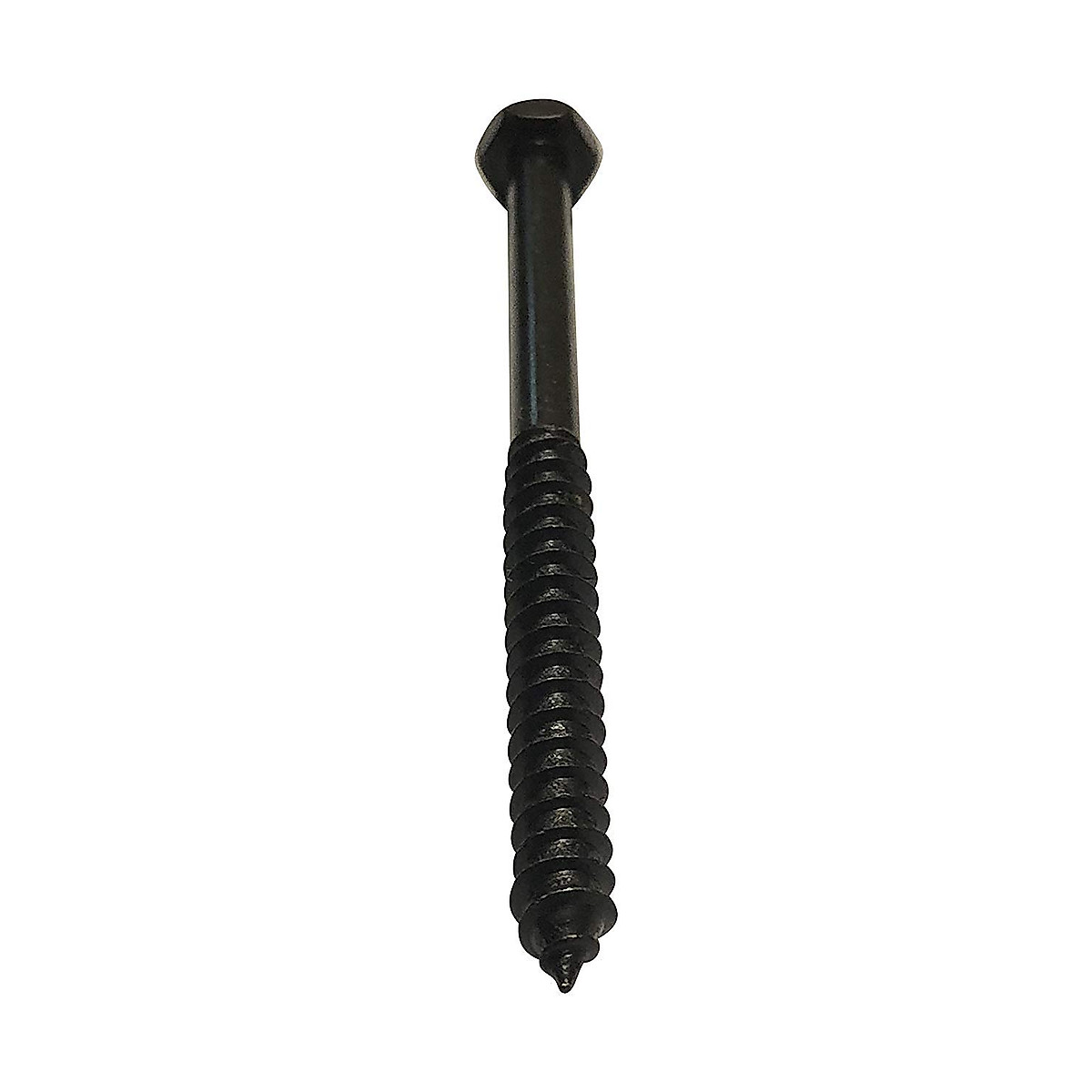 CLAW IT ON HEX LAG Screws (Black) 1/4" X 3" (7.5CM) - 50 Pack Black Hex Lag Screws 50 Pieces PER Box Protective Black Coating to Reduce Rust by Trenzek's