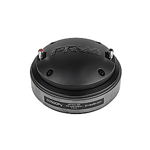 PRV AUDIO 2 Inch Exit Polymide Compression Driver D2500Py - 200 Watts Program Power, 8 Ohm, 100 Watts RMS Power, 109 dB, Compact Mid High Vocal Reproduction for Pro Audio Systems (Single)