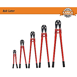 KANCA Bolt Cutter BC-7, Drop-Forged Metal Cutter and Steel Cutter, 18'' INCH Cutting Capacity 7 MM, Hand Tools & Home Improvement, Heavy Duty Cutter, Red Colour