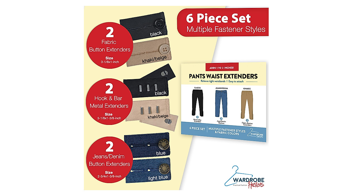 Button Extender for Pants – Comfortable Waist Expander for Men & Women
