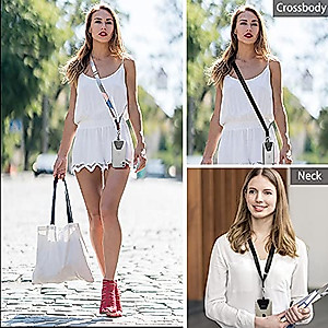 OUTXE Phone Lanyard- 2-Pack Adjustable Neck Strap, 4× Pad with Adhesive, Phone Wrist Strap - 8 × Phone Tether Tabs, 4 × Silicone Phone Bracelet Strap