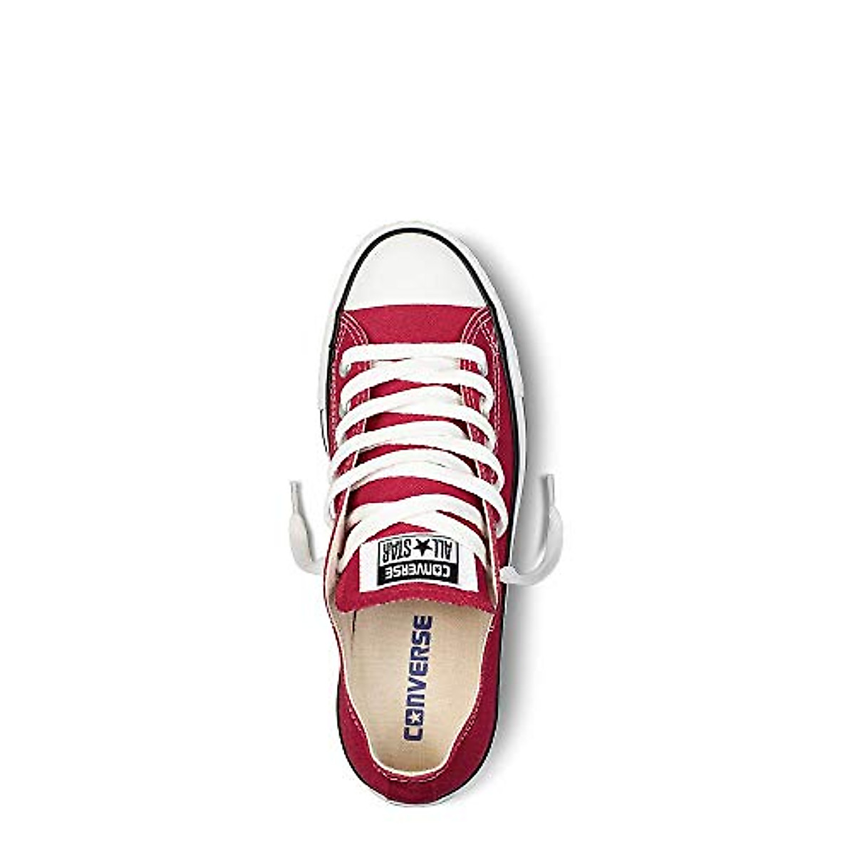 Converse Low TOP RED Chuck Taylor Sneakers, Red, 11 Women/9 Men