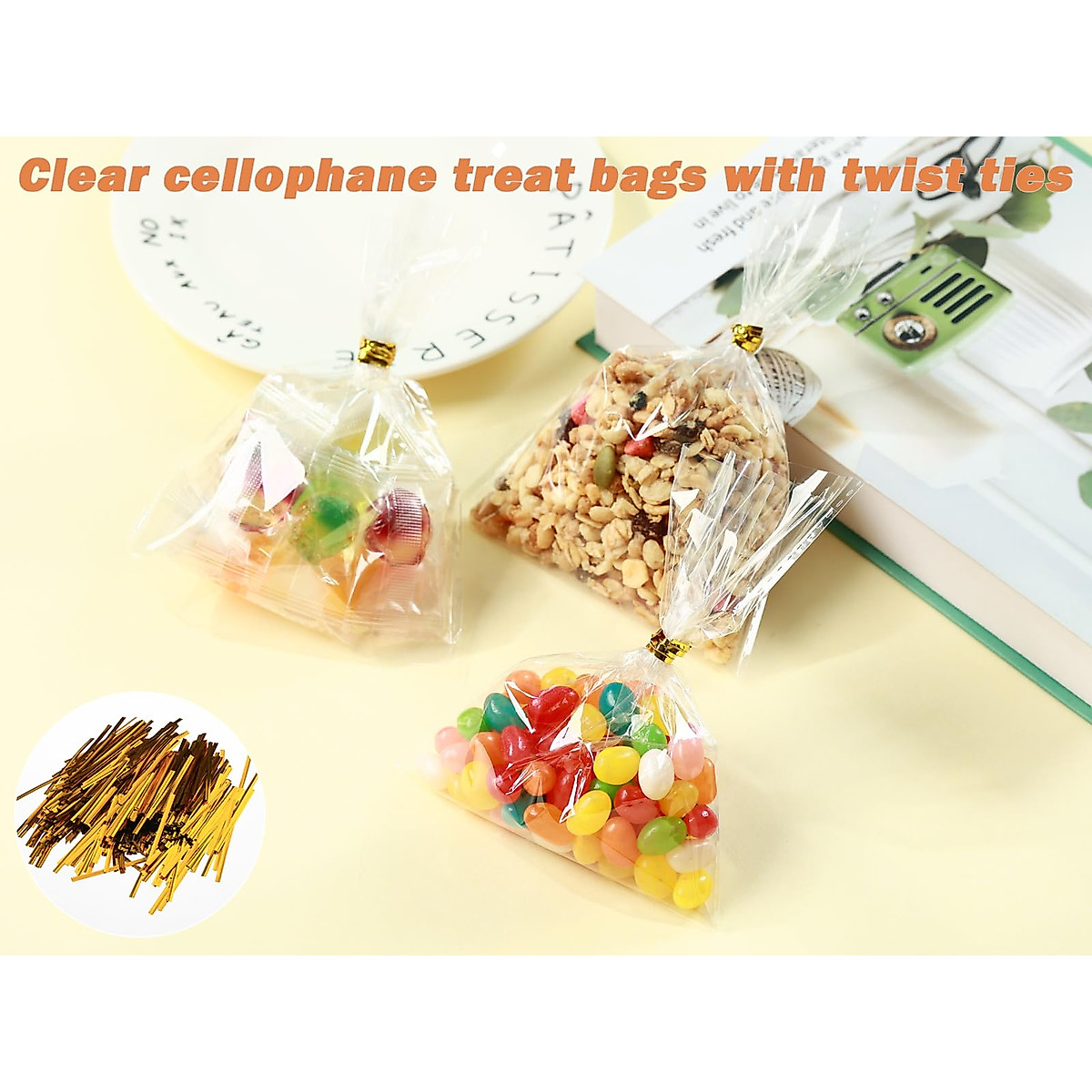 10” x 13” Clear Resealable Cellophane Bags 300 pcs, Self-sealing Clear Bags for Packaging Products Self-adhesive Cello Bags for Clothes, T-shirts, Pants and Gifts, 300 ct in Bulk