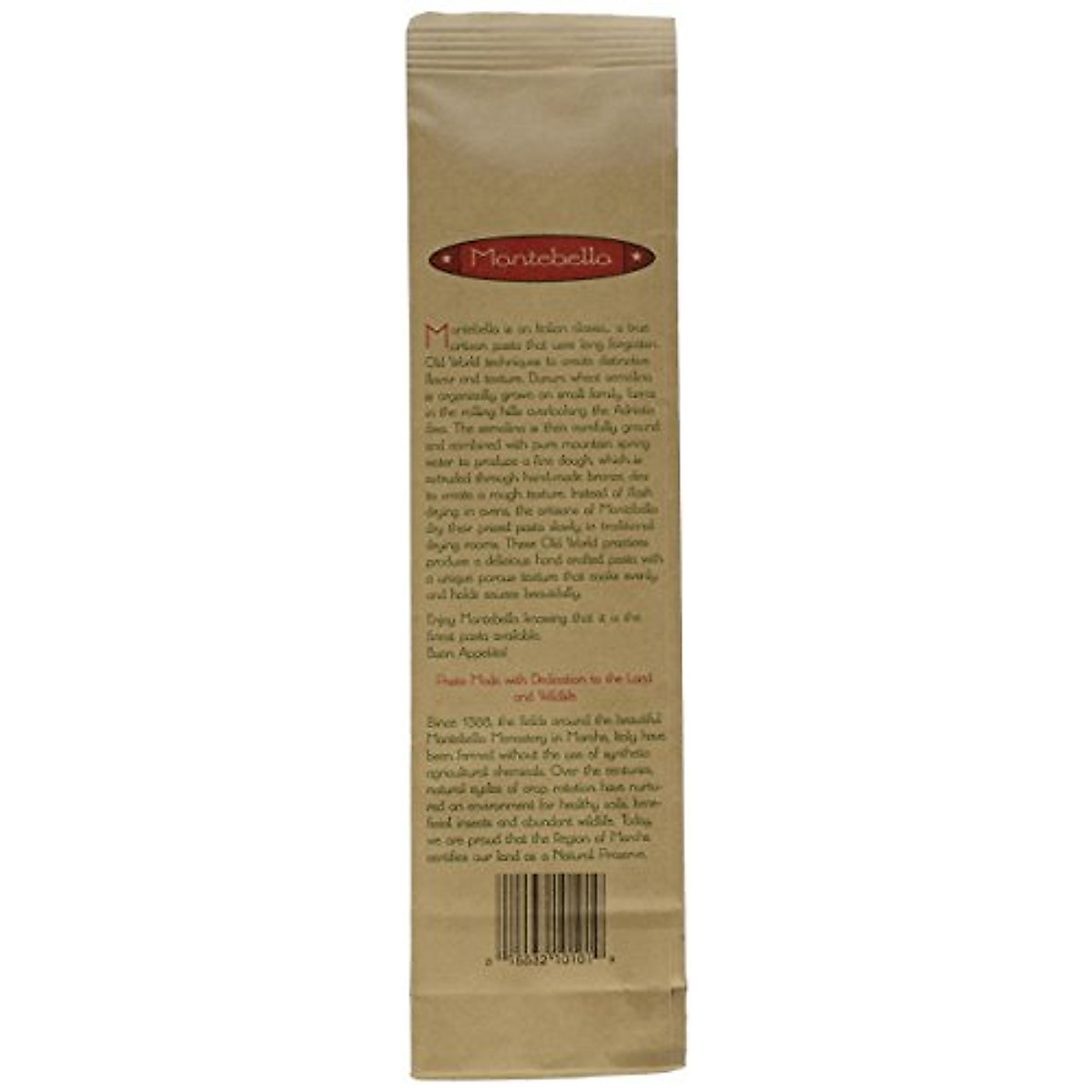 Montebello Organic Pasta spaghettie, 16 Ounce, 5 count