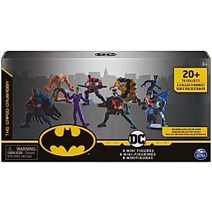Batman 2-inch Scale 8-Pack of Collectible Mini Action Figures (Amazon Exclusive), Kids Toys for Boys Aged 3 and up