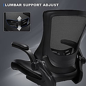 Misolant Drafting Chair, Tall Office Chair for Standing Desk, Office Chair Ergonomic Desk Chair with Height, Adjustable Lumbar Support and Footrest, Tall Adjustable Office Chair, (Black)