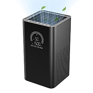 Druiap Air Purifiers for Home Large Room Up to 206~1084 Ft², H13 True HEPA Filter Air Cleaner Filterable 99.97% Bad Air/Smoke/Pet Dander/Odor/for Bedroom, Office, Dorm, Apartment, Kitchen (BlackKJ150)